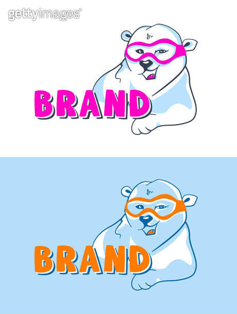 Polar Bear Mascot wearing snow ski goggles 이미지 (2040866661) - 게티이미지뱅크