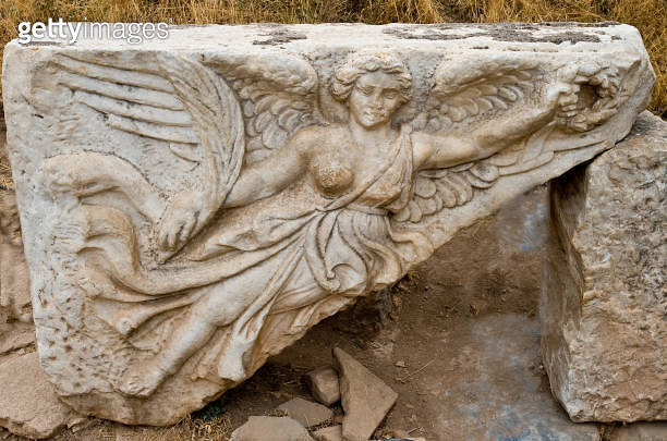 Nike is seen with wings in most statues and paintings. Most other ...