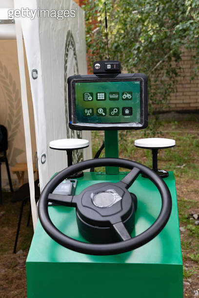 Technician using fire alarm control panel in service room. Single-stage ...