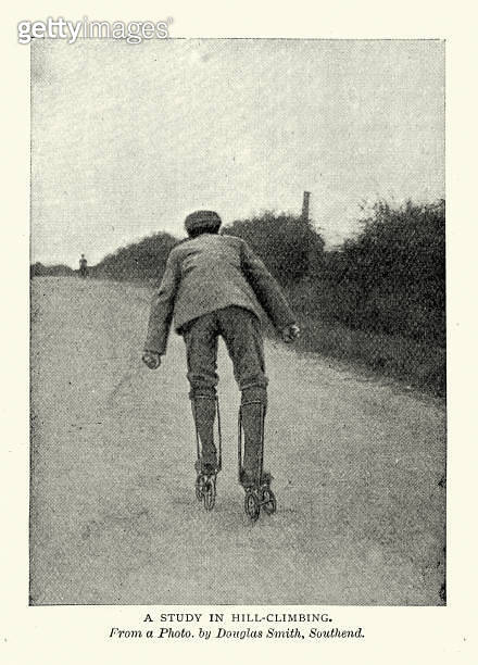 Roller skating from Barking to Southend, Man wearing roller skate ...