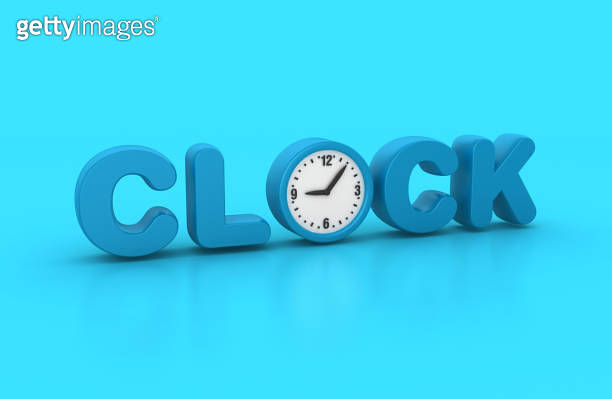 3D Word CLOCK with Clock 이미지 (2131098977) - 게티이미지뱅크