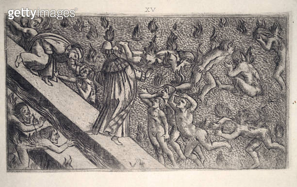 Scene from Dantes Inferno, Sinners who have broken natures laws, Dante ...