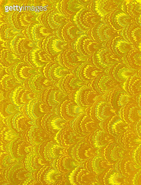 Bright yellow marbled paper background texture wallpaper, Rippled ...