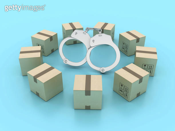 3D Handcuffs with Cardboard Boxes (2160326608) 일러스트, 무료 일러스트 - 게티이미지뱅크