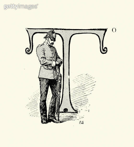 British soldier standing at Reverse arms, guard of honour funeral or ...