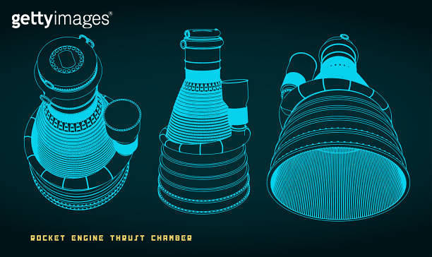 Rocket engine thrust chamber blueprints (2151030358) 일러스트, 무료 일러스트 - 게티 ...