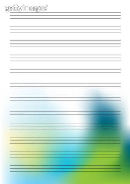 Melody note template. Colorful Abstract background. 이미지 (2075877619 ...