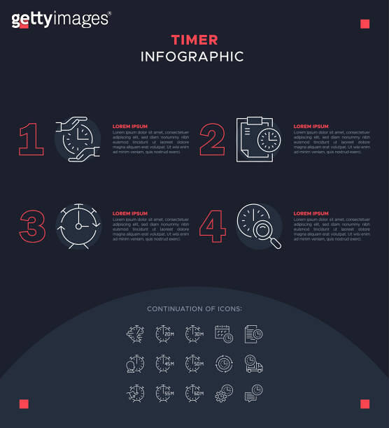 Timer Infographic 이미지 (2086250565) - 게티이미지뱅크