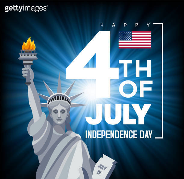 Fourth of July Graphics Featuring the Statue of Liberty. 이미지 ...