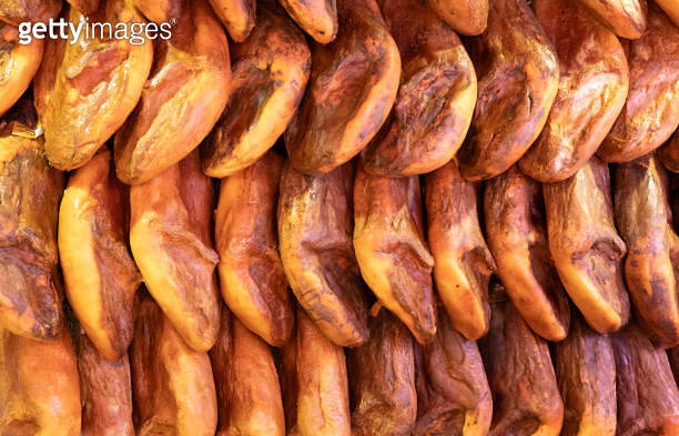 fresh Spanish Jamon, Mallorca, Spain 이미지 (2038238373) - 게티이미지뱅크