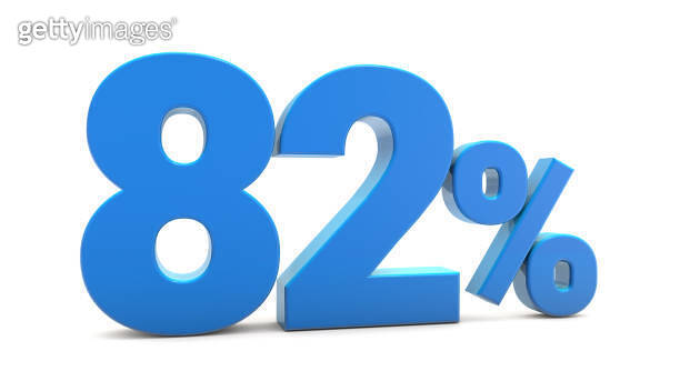 82 percentage sign isolated on transparent background. 82 percent off ...