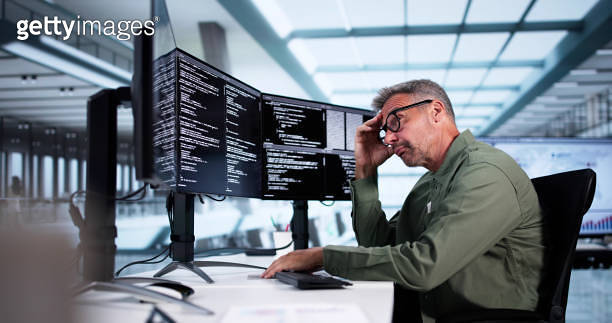 Unhappy Sad Developer Programmer Man In Stress Coding Software 이미지 ... Unhappy Sad Developer Programmer Man In Stress Coding Software 이미지 ...