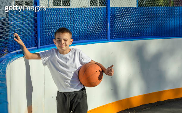Golden Hour Glory: boy's Basketball Passion Shines Bright in the Sunset ...