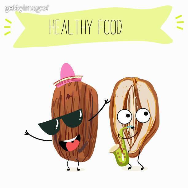 Cute cartoon dates, date fruit characters with different activities ...