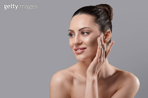 Beautiful Woman Face Skin Care Portrait Of Attractive Young Female