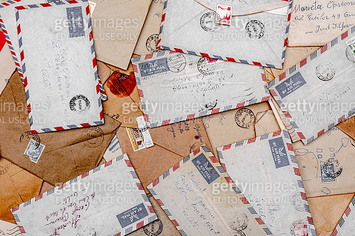 old envelopes with stamps 이미지 (2027655884) - 게티이미지뱅크