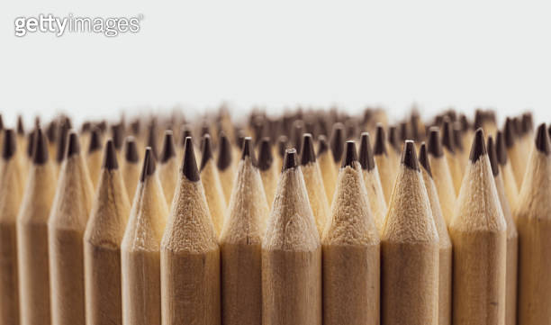 Group of sharpen wooden pencils 이미지 (2012320643) - 게티이미지뱅크