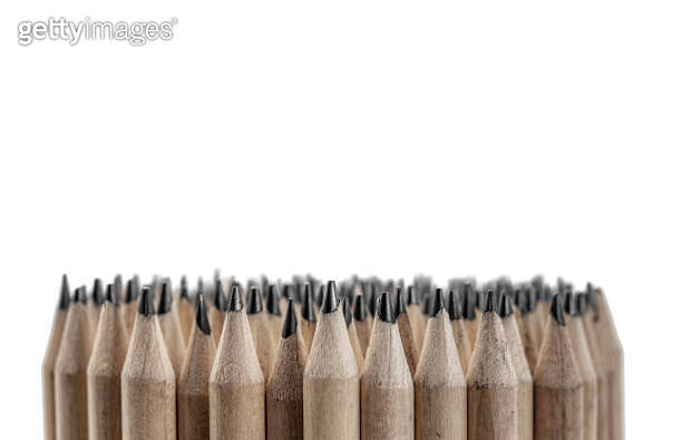 Group of sharpen wooden pencils 이미지 (2012320645) - 게티이미지뱅크