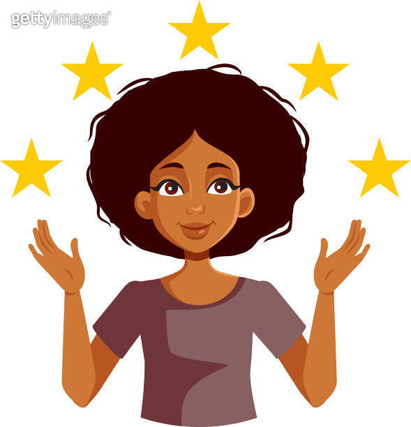 Satisfied Customer Giving Five Star Feedback Vector Cartoon 이미지 ... Satisfied Customer Giving Five Star Feedback Vector Cartoon 이미지 ...