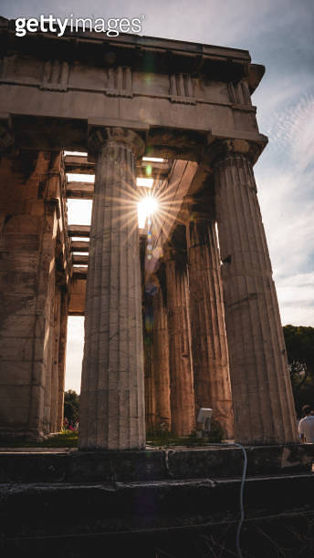 Ancient Greek temple in Athens, showcasing the history, philosophy, and mythology of gods like ...