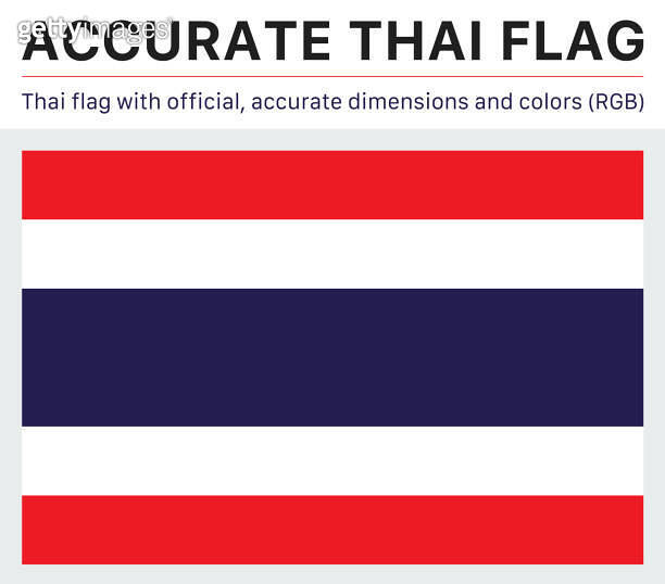 Thai Flag (Official RGB Colors, Official Specifications) (1914136593 ...