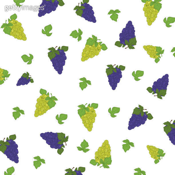 Grapes pattern. Fruit pattern. Fruit mixture background. Texture for ...
