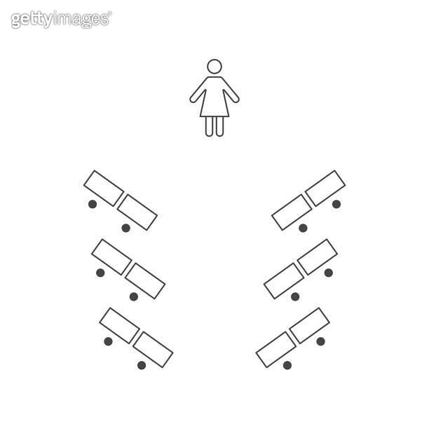 Plan of seats in classroom or seminar line icon. Chevron style of ...