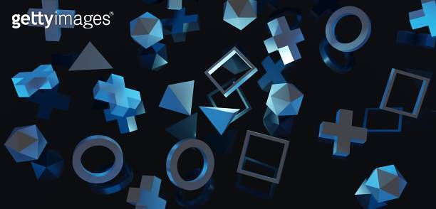 Geometric background pink sparkling light sweet color background 3d ...