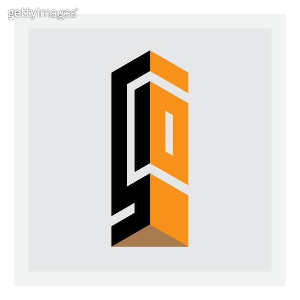3d logo with number 50. Design element, logotype or icon. Numbers 5 and ...