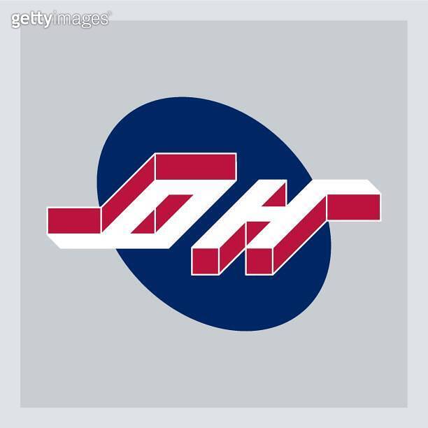 Three-dimension letters. Vector. OH - 2-letter code. Isometric 3d font ...