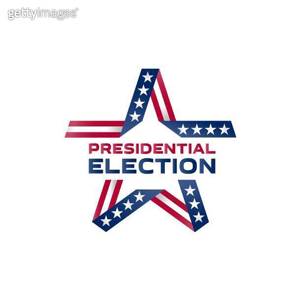 Star-Spangled Emblem Presidential Election Campaign. Bold American ...