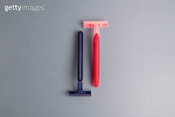 Disposable plastic razor with steel blade, men's and women's razors ...