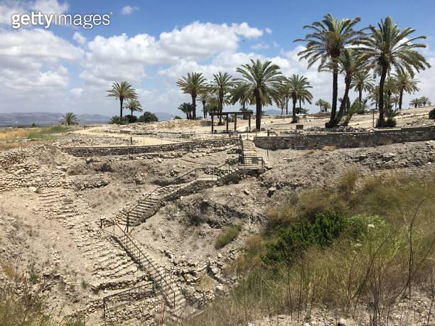 Tel Megiddo National Park in May in Israel. 이미지 (2153732503) - 게티이미지뱅크