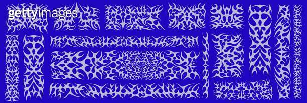 Gothic Cyber Sigilism Tattoo Pattern Vector Design. Streetwear Y2k ...