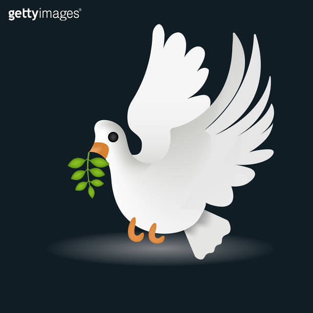 Dove vector emoji illustration isolated on white background ...