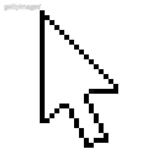 Pixel computer mouse click pointer cursor arrow. Mouse cursor arrow ...