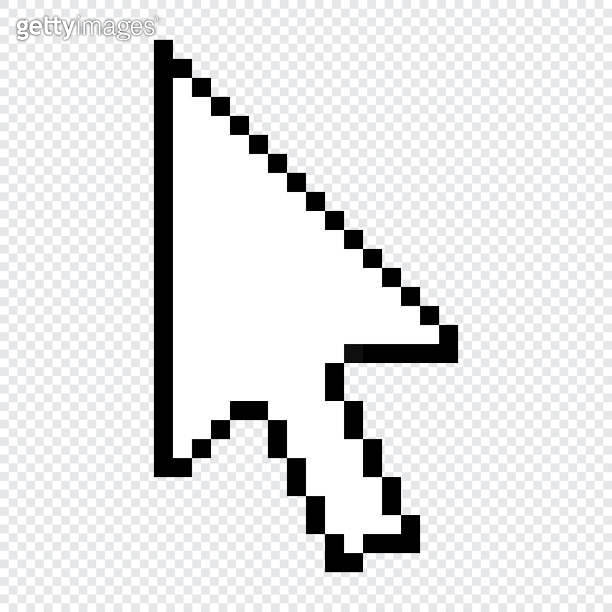 Pixel computer mouse click pointer cursor arrow. Mouse cursor arrow ...