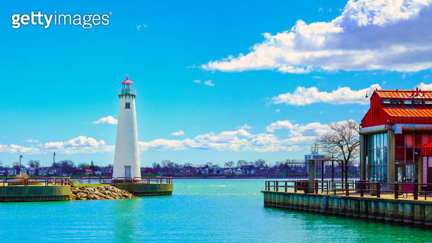 Milliken State Park Lighthouse, the iconic light tower at the harbor ...