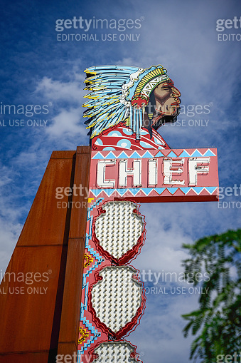 Pocatello, Idaho - August 6, 2024: Pocatellos Local Landmark Chief ...