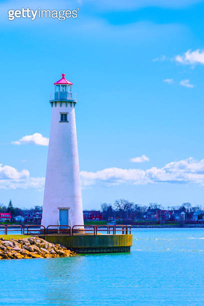 Milliken State Park Lighthouse, the iconic light tower at the harbor ...