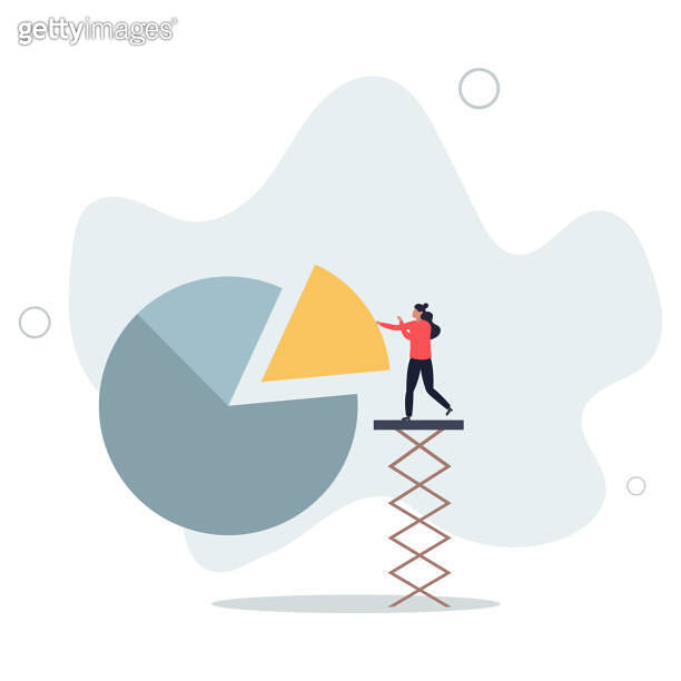 Investment Asset Allocation And Rebalance Concept Flat Design