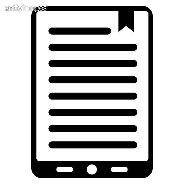 Ebook device icon. E book reader sign. Electronic book reader symbol ...