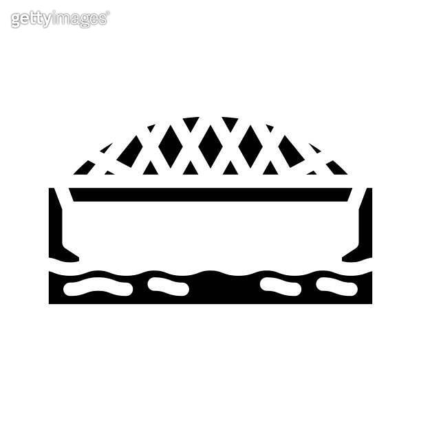 tied-arch bridge glyph icon vector illustration 이미지 (2154101507) - 게티이미지뱅크