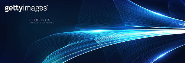futuristic technology abstract background. Abstract futuristic curve ...