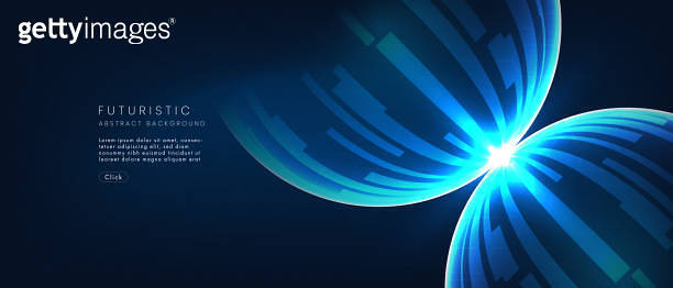 futuristic technology abstract background. Abstract futuristic curve ...