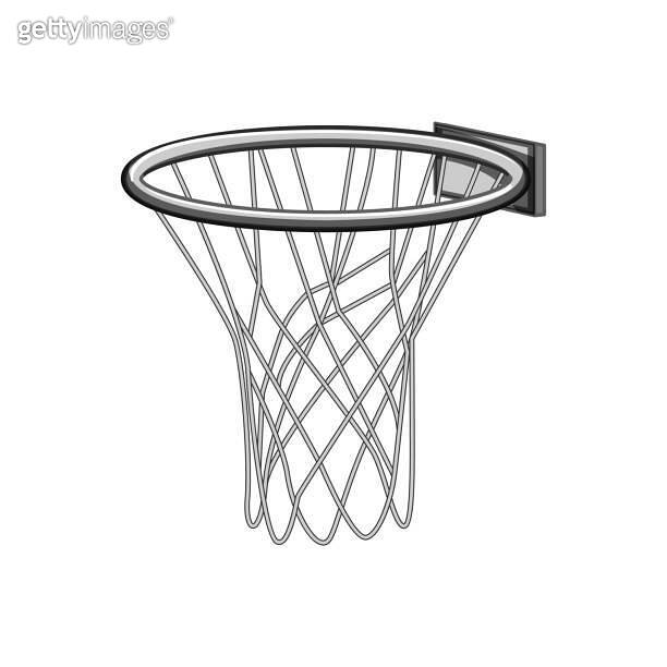 stadium basketball hoop cartoon vector illustration 이미지 (2075157680 ...