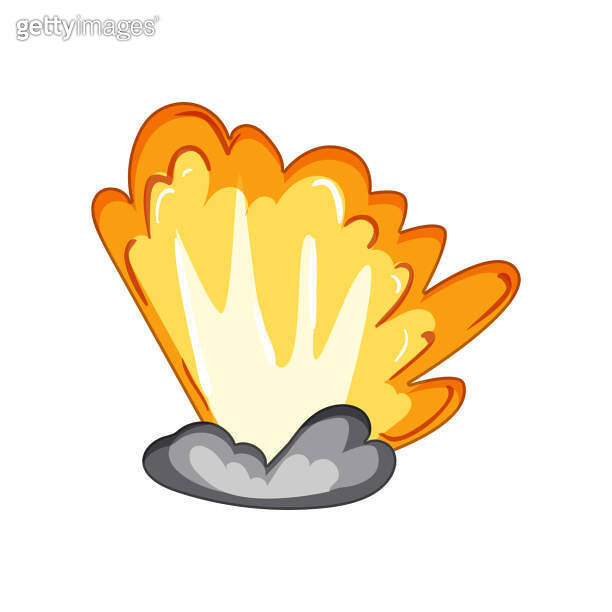 burst explosion effect cartoon vector illustration 이미지 (2148699937 ...