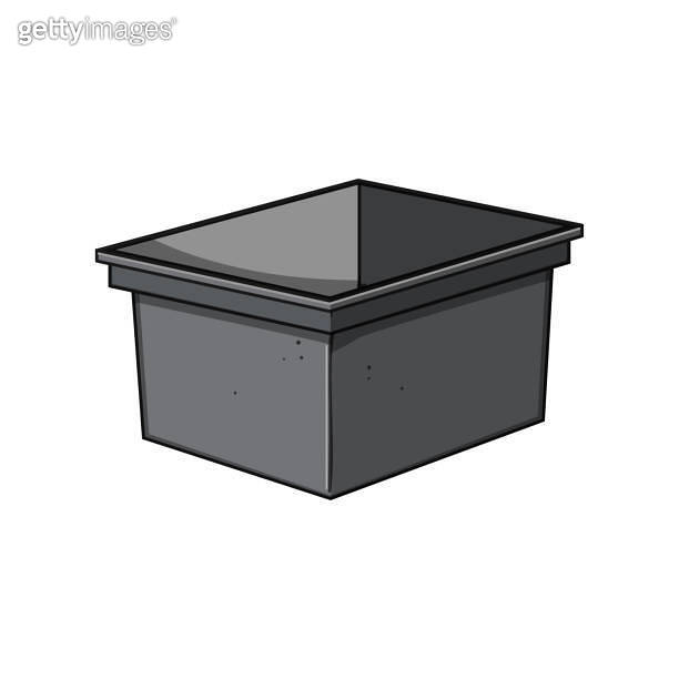 storage plastic crate cartoon vector illustration 이미지 (2008313748) - 게티 ...