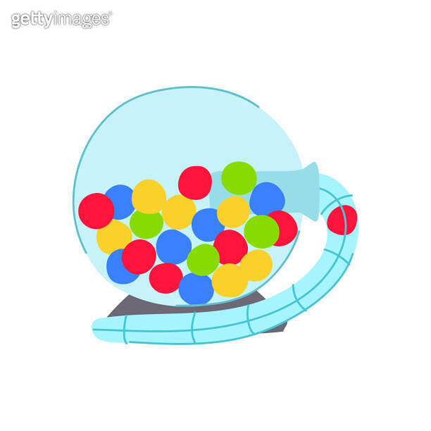 draw lotto ball machine cartoon vector illustration (2156447392) 일러스트 ...