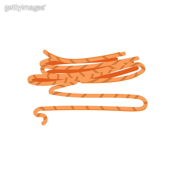 jute rope cartoon vector illustration (2151979936) 일러스트, 무료 일러스트 - 게티이미지뱅크